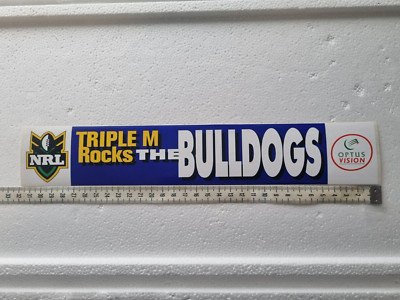 Triple M Rocks NRL The Bulldogs Optus Vision 1998 Sticker | eBay