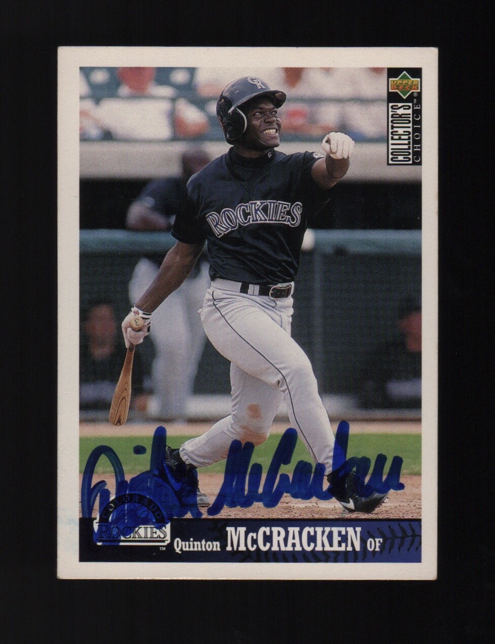 1997 UD Quinton McCracken Signed Autograph #101 Baseball Card | eBay