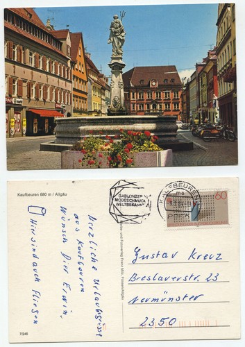 20055 - Kaufbeuren in the Allgäu - postcard, expired 9.3.1984 | eBay