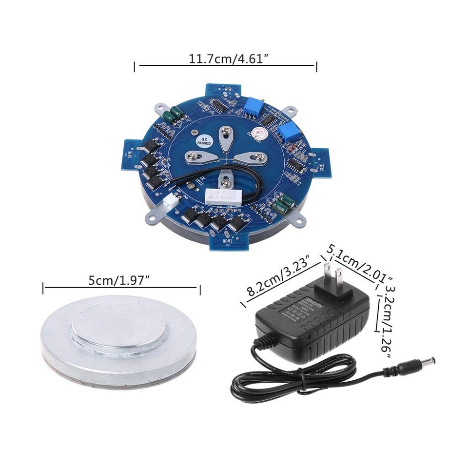 Magnetic Levitation Module DIY Kit with LED Lamp Max Load 500g for ...