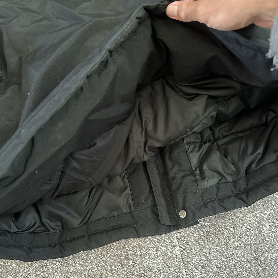 Men's Carhartt J174 Nylon Insulated Black Puffer Zip Up Bomber Work ...