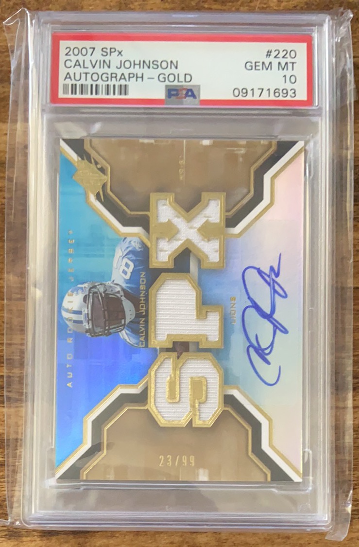 Calvin Johnson Autographed Memorabilia | Signed Photo, Jersey ...