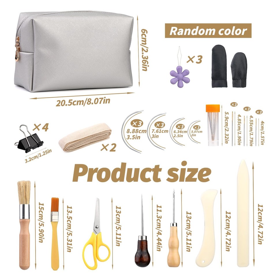 49 Pcs Hand Bookbinding Tools Bookbinding Kits for Beginners ...