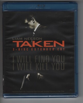 Taken (Blu-ray Disc, 2009, 2-Disc Set, Extended Cut) NEW SEALED FREE ...