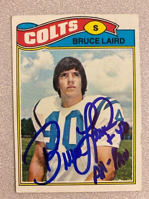Bruce Laird signed BALTIMORE COLTS card 1977 Topps | eBay