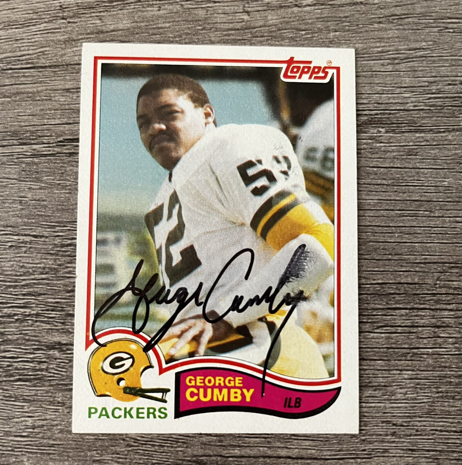 George Cumby Signed GREEN BAY PACKERS Card 1982 Topps | eBay