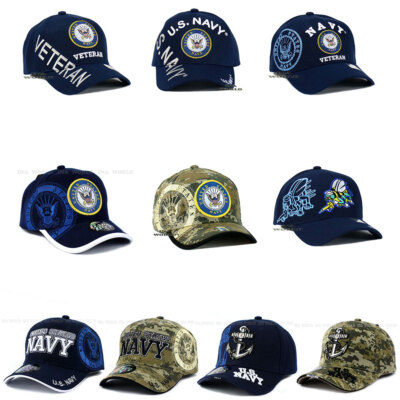 U.S. NAVY Hat USN Military NAVY Official Licensed Embroidered Baseball ...