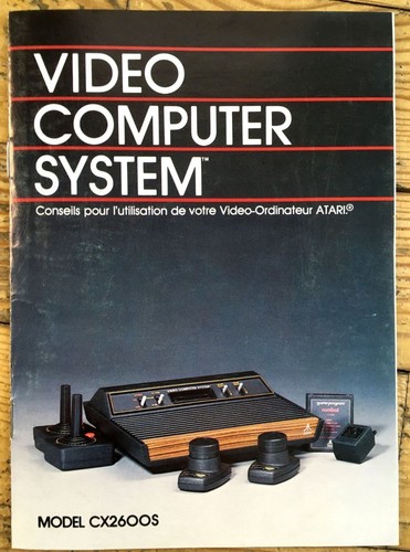 RARE - NOTICE SEULE 100% ORIGINALE ATARI VCS BOIS CX 2600S BOIS VERSION FR - BE | eBay