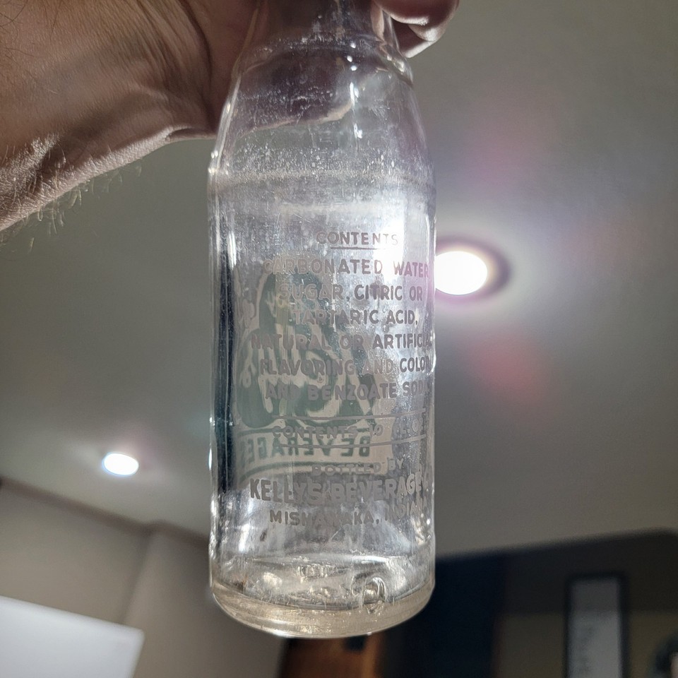 Mishawaka Indiana Kelly's Beverages bottle soda pop 10 oz Vintage | eBay
