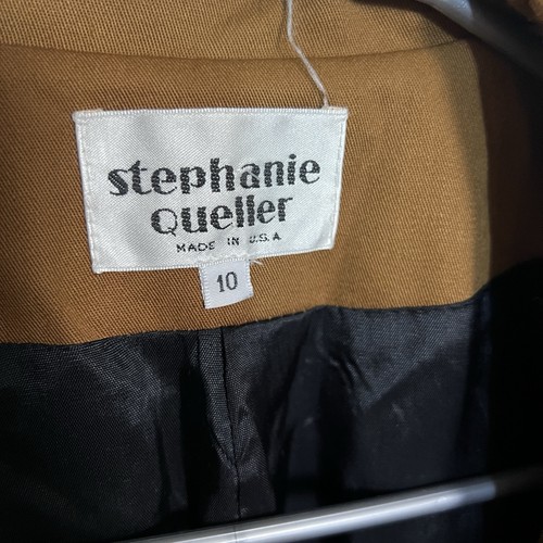 Vintage 90s Stephanie Queller Brown Black Jaguar Blazer Sz 10 | eBay