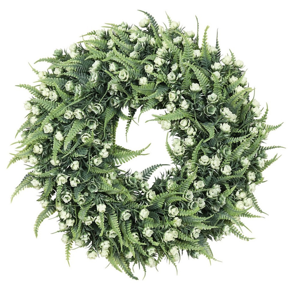 Flower Wreath Hanging Artificial Door Decorative Wreaths for Indoors ...