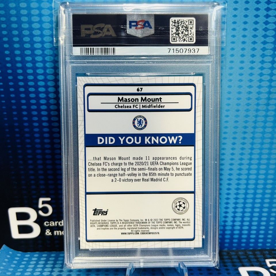 MASON MOUNT 2021 Topps Merlin PSA 10 | eBay