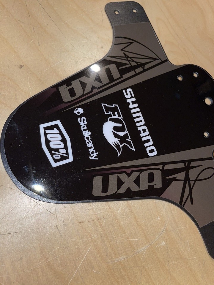 Team UXA Charcoal Fender Mud Guard MTB-Bike-Mudguard Marsh Guard ...