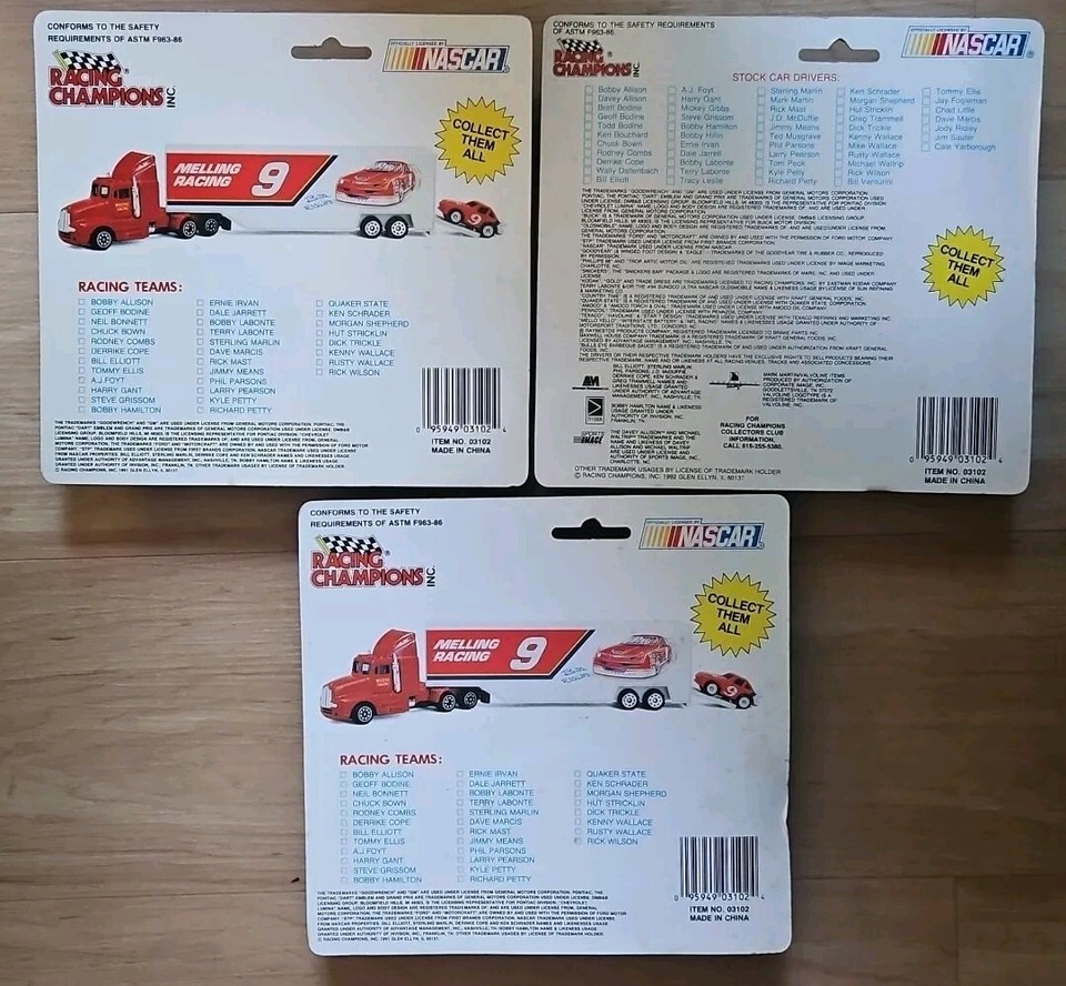 KYLE PETTY 42 CITGO 21 MOBIL 72 RACING CHAMPIONS NASCAR TRANSPORT MINI ...