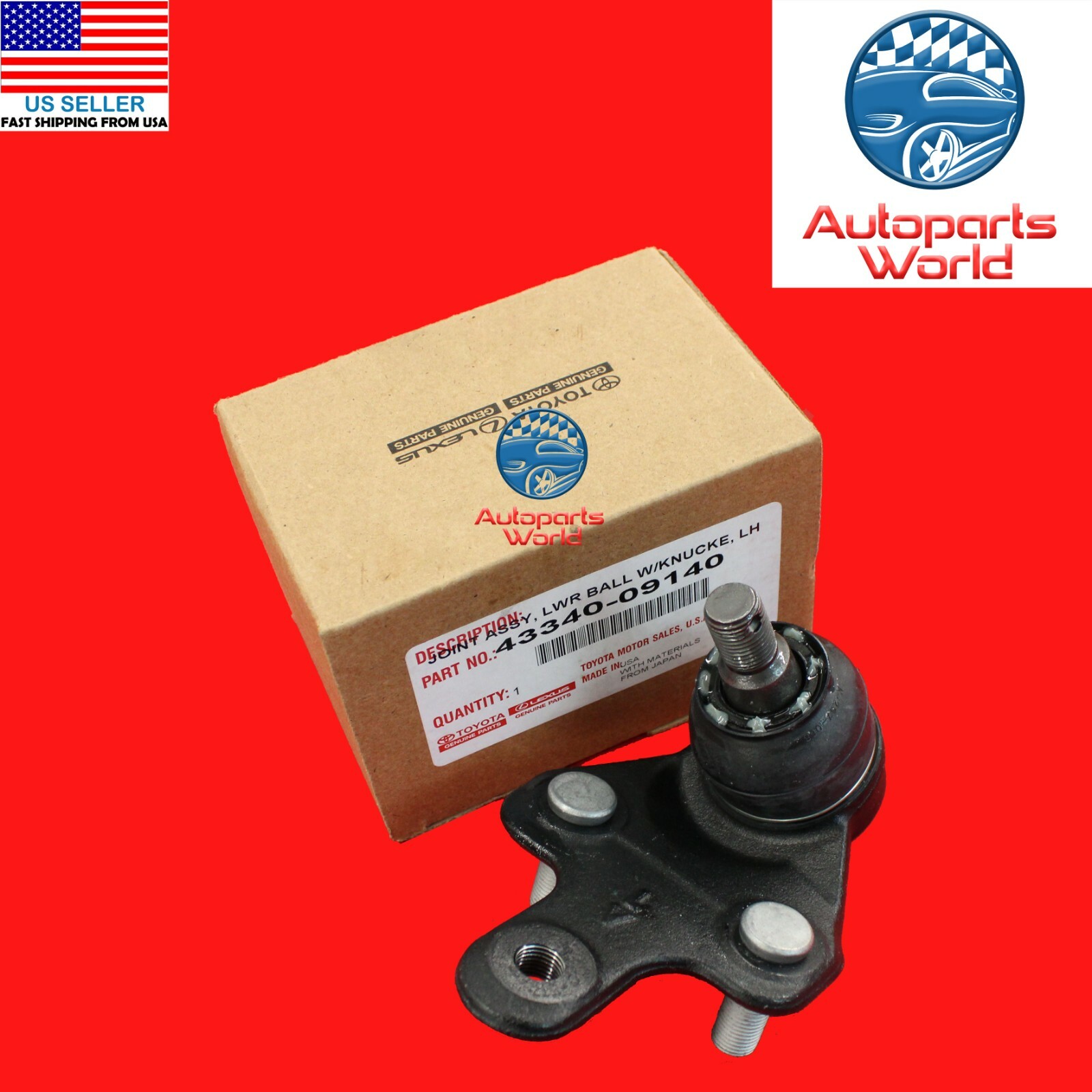 GENUINE OEM TOYOTA HIGHLANDER SIENNA VENZA RX350/450h FRONT LOWER BALL ...