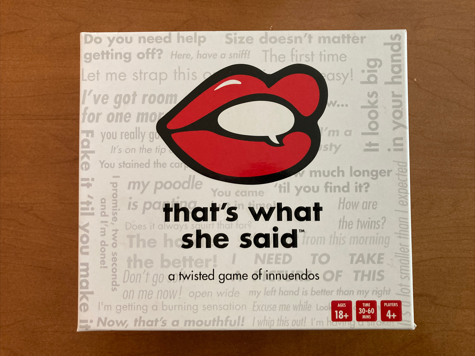 That's What She Said The Party Game of Twisted Innuendos - TWS13777245 ...