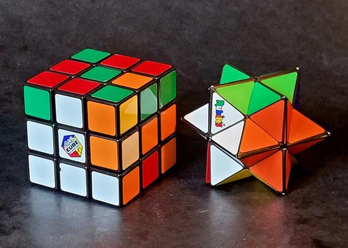 RUBIKS CUBE PUZZLE + RUBIKS STAR : ORIGINA : GOOD USED CONDITION ...