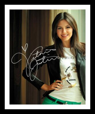 Victoria Justice Autograph Signed & Framed Photo | eBay UK