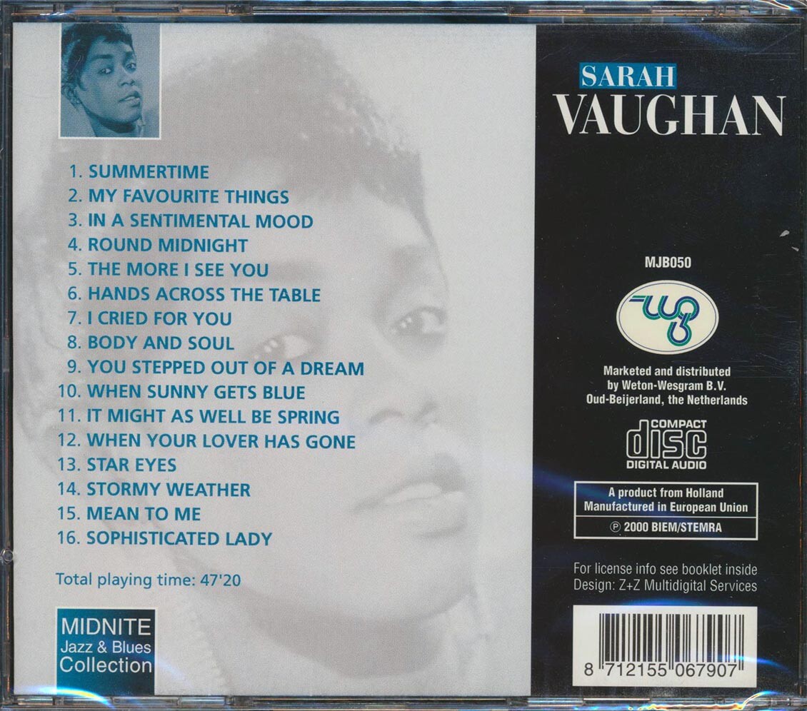 CD Sarah Vaughan - Divine Sarah | eBay