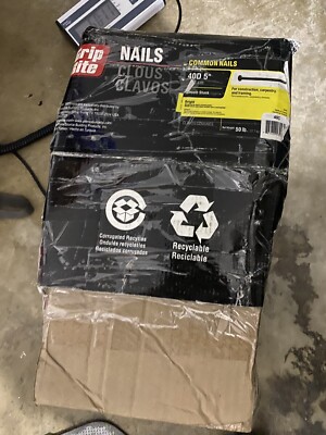 Grip Rite 40C 50 lb Bright Smooth Shank Common Nail, 5" | eBay