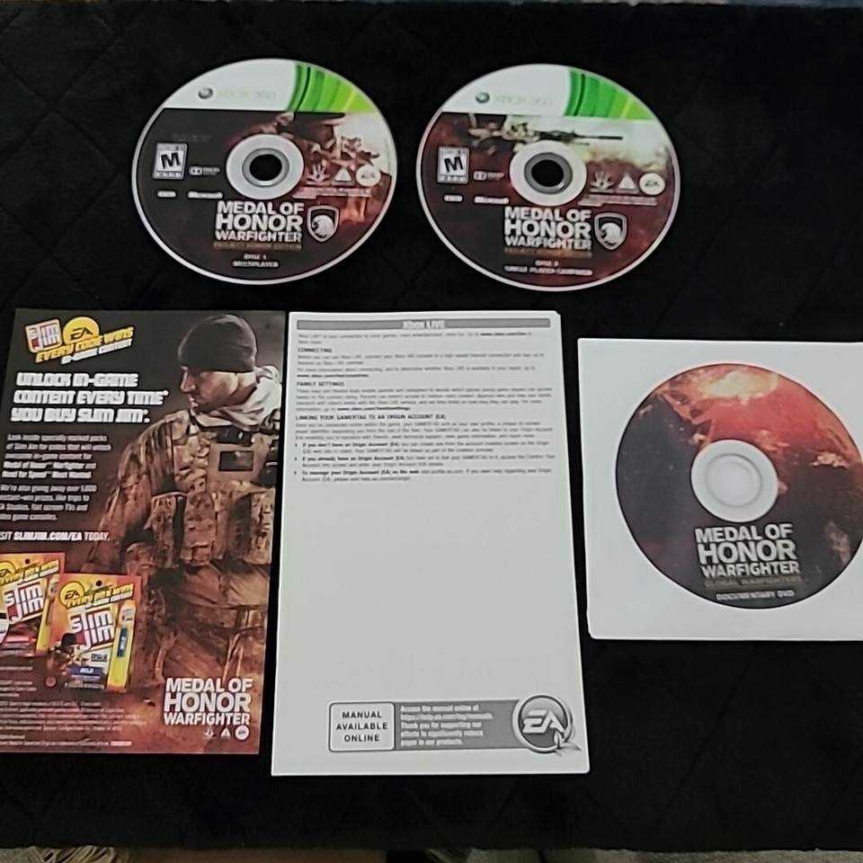 Medal of Honor: Warfighter Project Honor Edition (XBOX 360, 2012) with ...