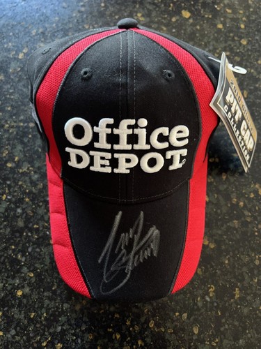 Tony Stewart NASCAR Office Depot Team Race Car Hat Hand signed ...