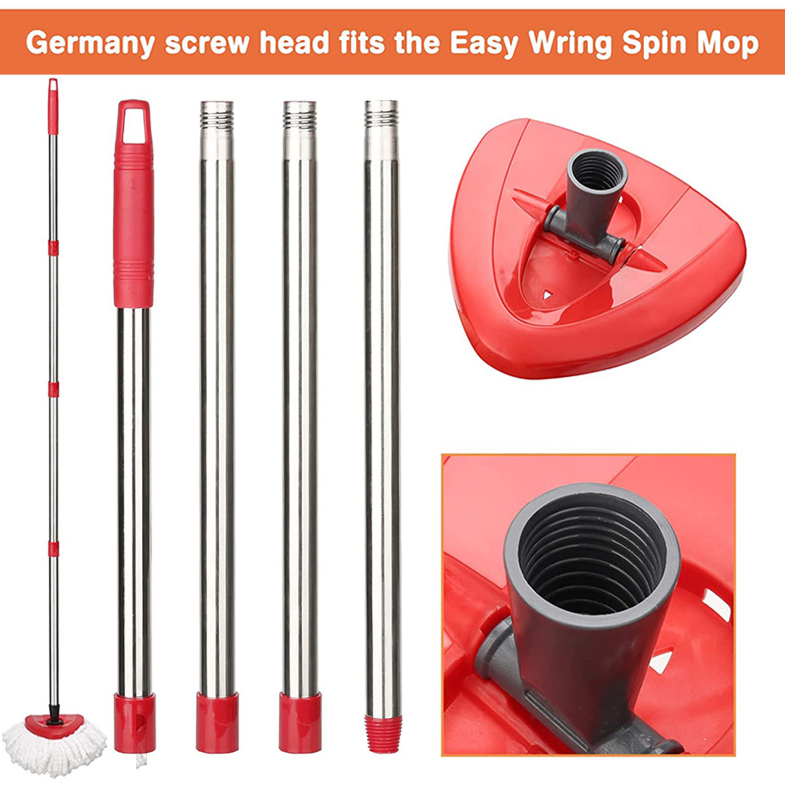 Sturdy Reliable Mop Replacement Handle Long Reach Stick for Ceiling ...