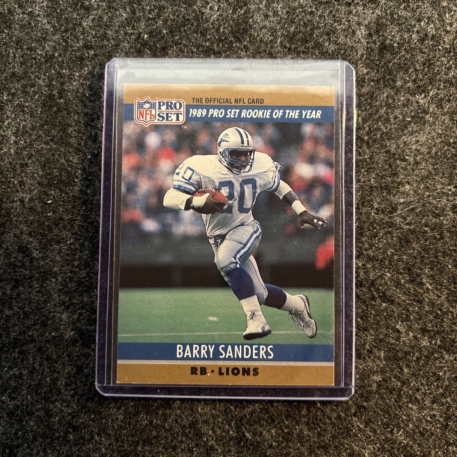 1990 NFL Pro Set #1 Rookie of the Year BARRY SANDERS #20 RC Detroit Lions | eBay