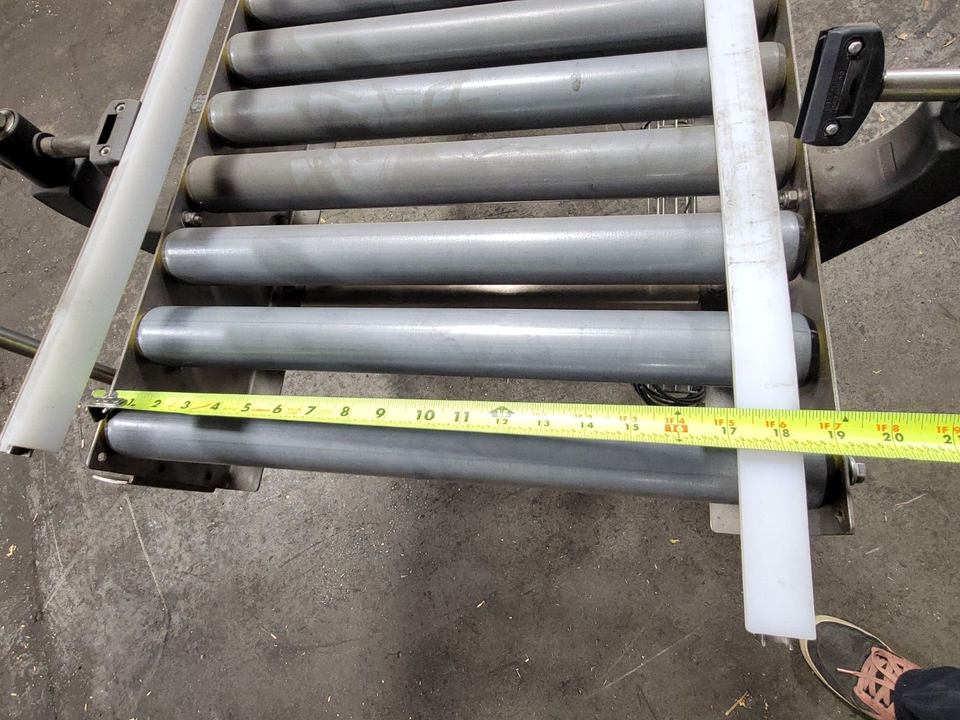 Conveyor Rolling Ramp Gravity Angled 28" - 18" H 19" Rollers 9ft Long ...