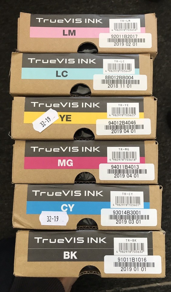 7 X Original Ink ROLAND SG-300 SG-540 VG-540 VG-640/Truevis 16.9oz ...