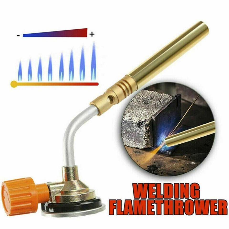Butane Gas BBQ Tool Blow Torch Ignition Flamethrower Burner Welding ...