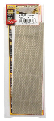 HO/N Scale Chooch 214-8920 Small Shake Shingle Roof Flexible Sheet | eBay