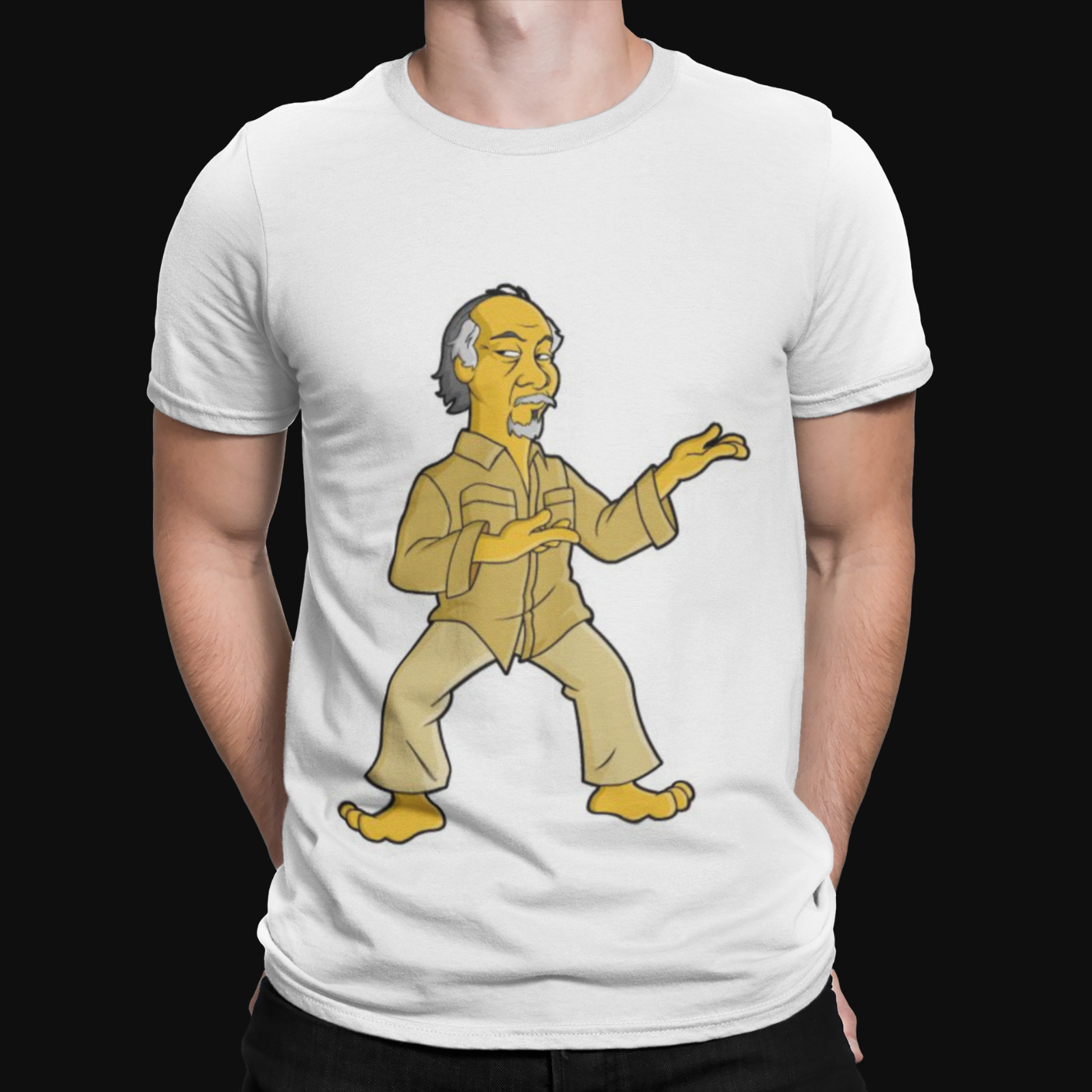 Miyagi Cartoon T-Shirt -Cobra Kai Karate Kid Cool TV Retro Funny Movie ...