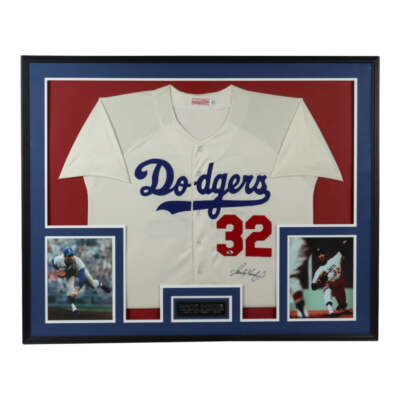 Sandy Koufax Signed 34x44 Custom Framed Jersey Display (Beckett LOA) | eBay