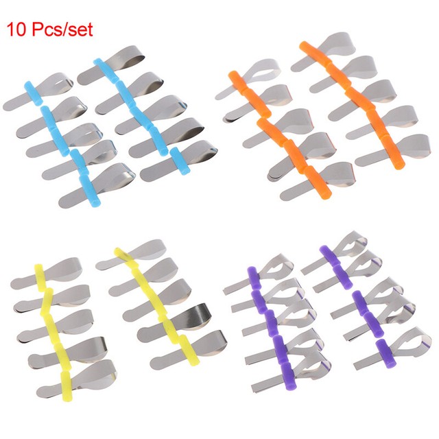 10Pcs/Set Metal Bands Retainerless Automatrix With Locker Dental Matrix ...