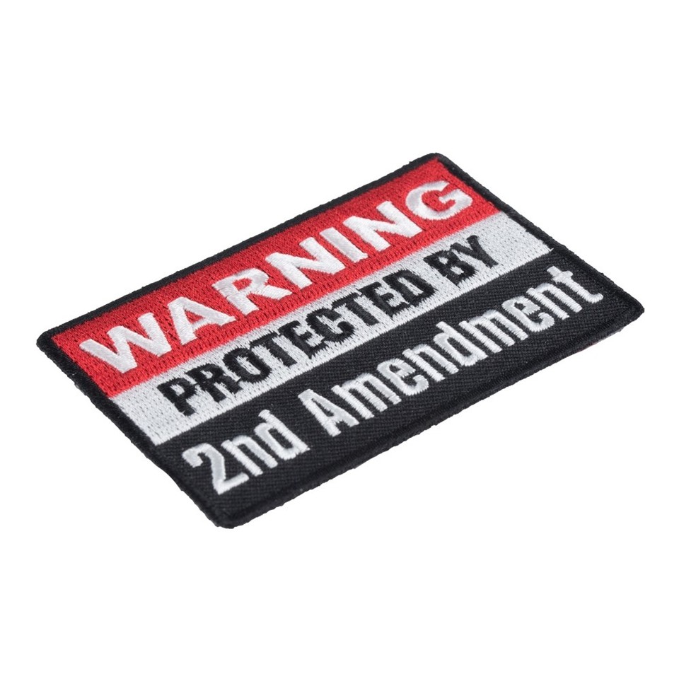 Warning! Protected By 2nd Amendment Patch, Patriotic Patches | eBay