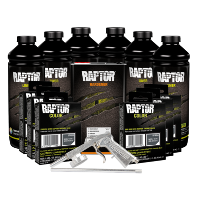 U-POL Basalt Gray 6 Liter VOC Raptor Truck Bed Liner Kit with Gun | eBay