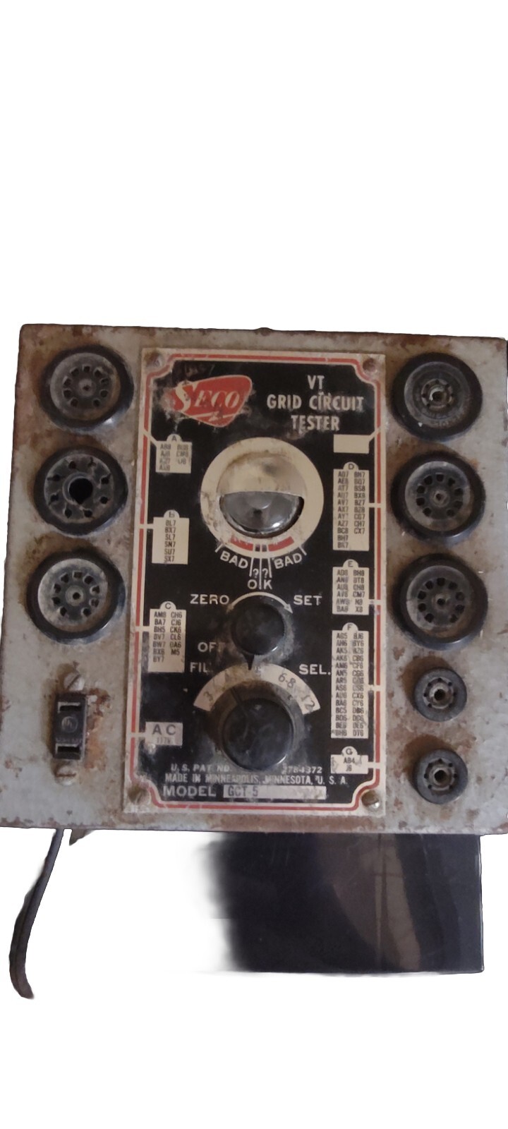 Vintage Seco VT Grid Circuit Tube Tester Model GCT-5 | eBay