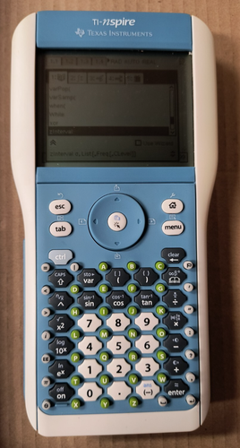 Texas Instrument Ti-Nspire Graphing Calculator Light Blue Gray Tested ...