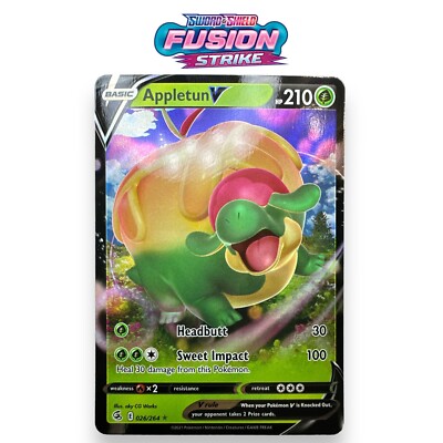 Appletun V 026/264 Ultra Rare Fusion Strike Pokémon TCG NM | eBay