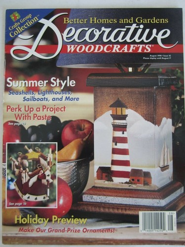 Decorative WOODCRAFTS Magazine AUGUST 1998 Patterns Lighthouses ...