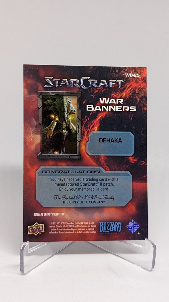 2023 Upper Deck Blizzard Legacy WB-25 Dehaka - Zerg Icon Patch War ...