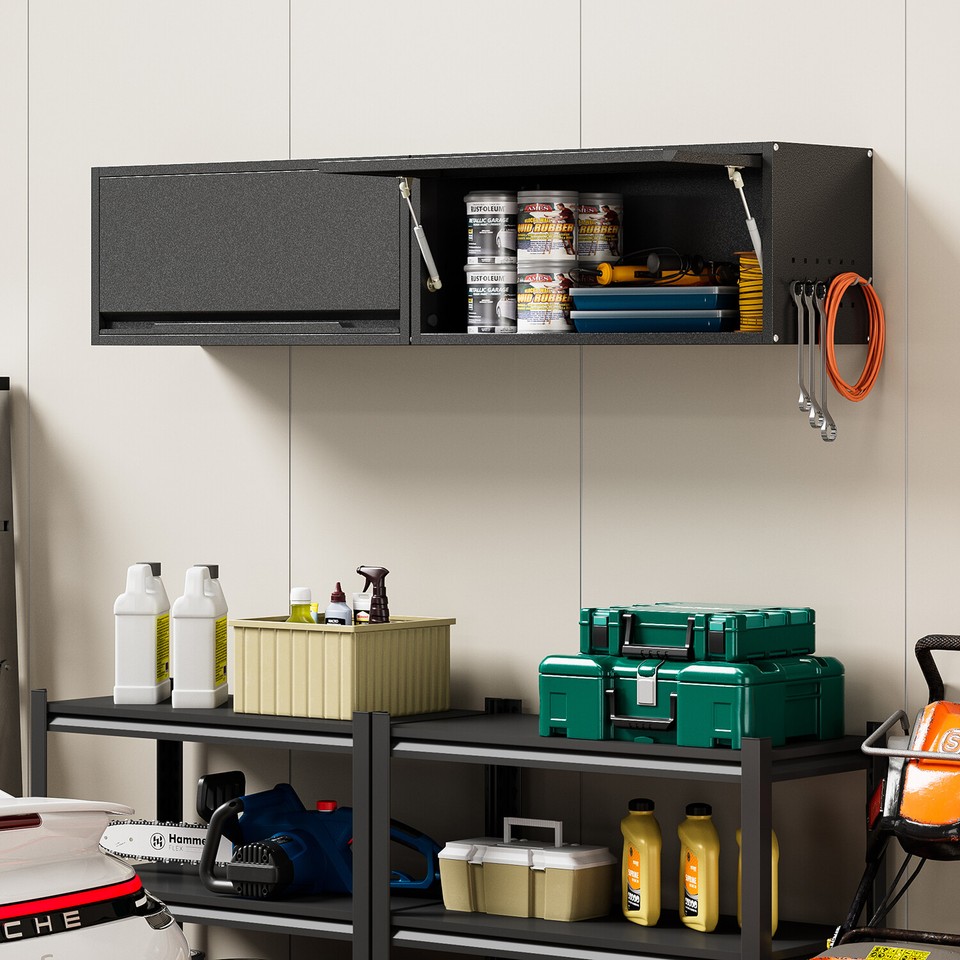 Wall Mounted Metal Storage Cabinet Kitchen Garage Tool Wall Cabinet ...