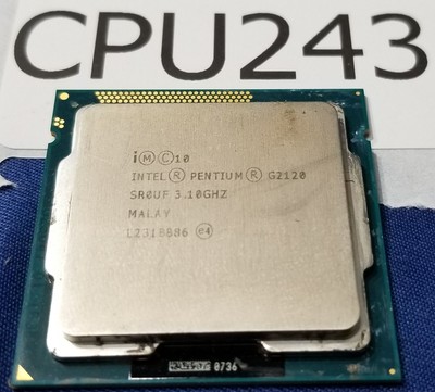 CPU243 - Intel Pentium G2120 SR0UF 3.10 GHz Socket 1155 CPU Processor ...
