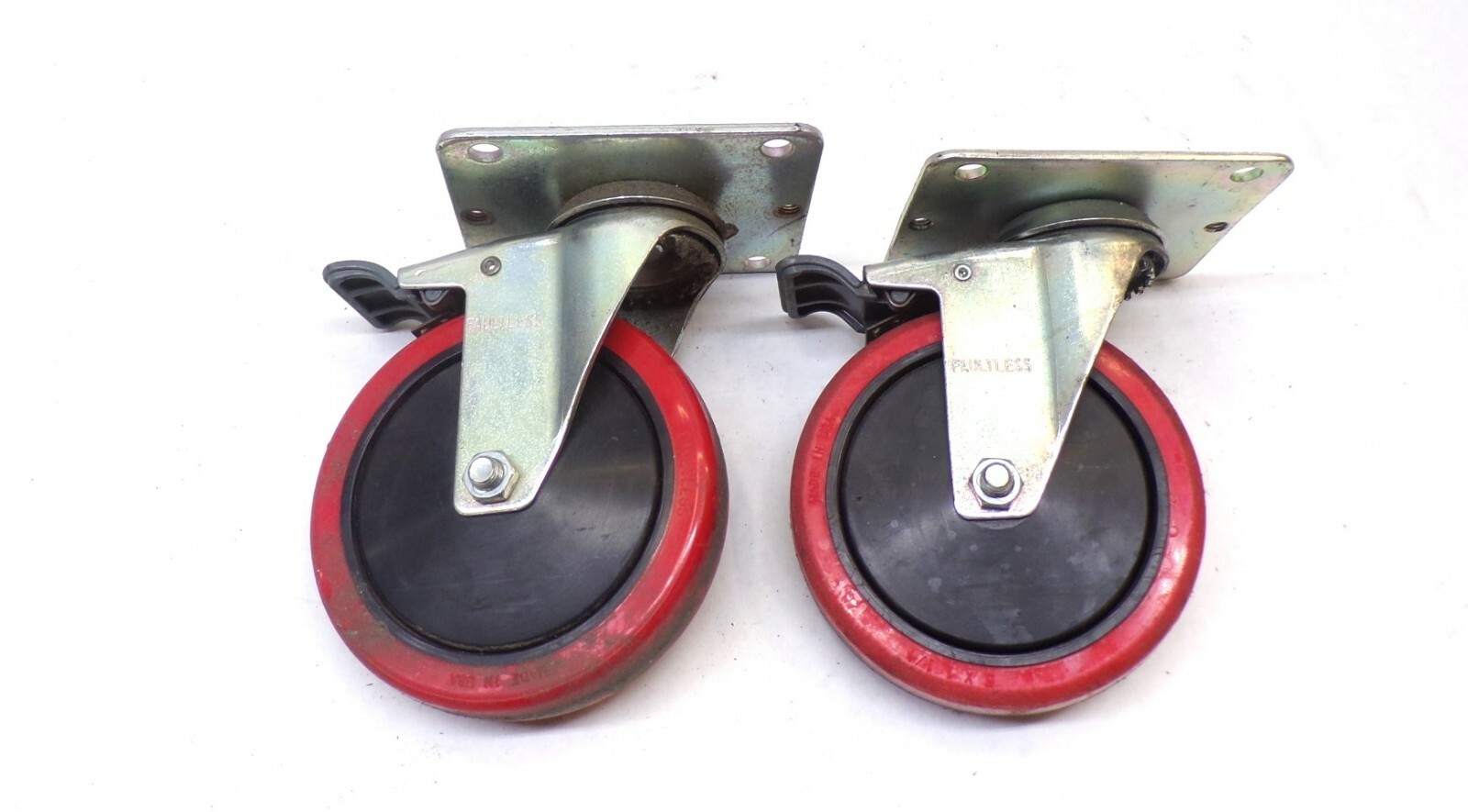 FAULTLESS CREFORM CASTER WHEEL WITH LOCKING SWIVEL, TJ-130S, 5"x 1-1/4 ...