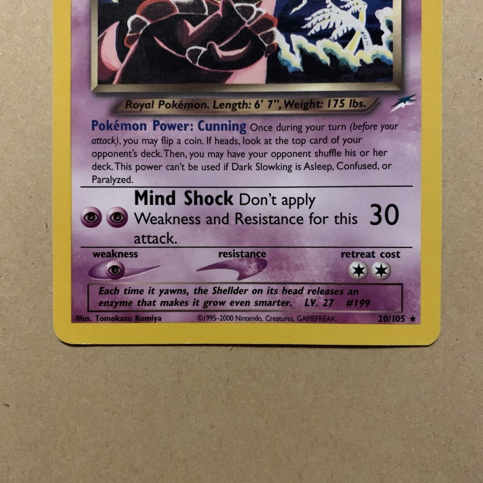 Pokemon Dark Slowking Neo Destiny 20/105 Rare Card Light Played | eBay UK