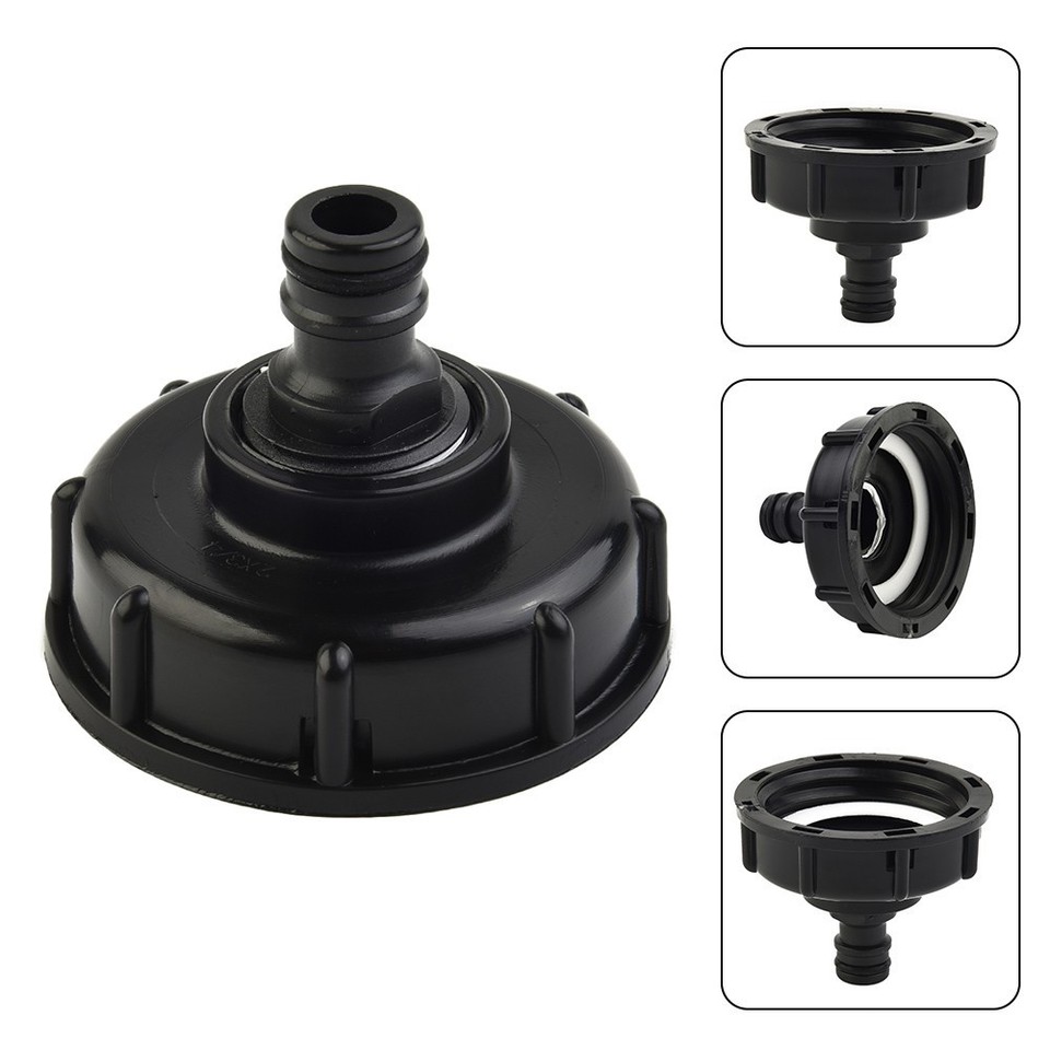 1/2, 3/4 IBC Tank Tap 60mm Coarse Thread Fitting 1000L Water Container ...