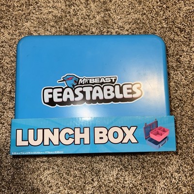 NEW Mr Beast Feastables Worlds Coolest Lunch Box Blue/Pink | eBay