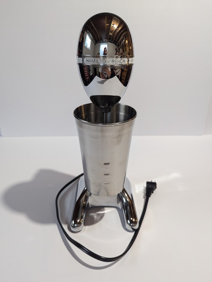 Hamilton Beach Chrome Classic Drink Master Milkshake Malt Maker Mixer ...