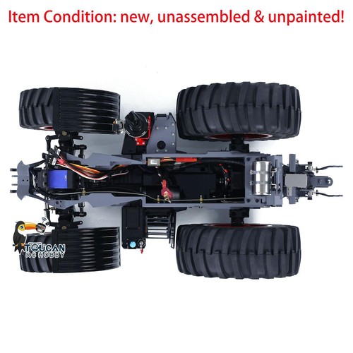 LESU 1/16 4X4 Metal Chassis Kits for AOUE-1050 RC Tractors Car Model W ...